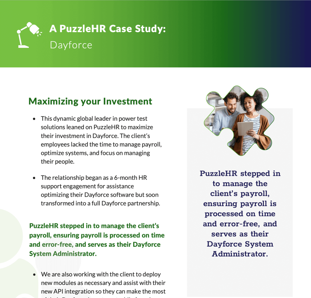 Unlock your HCM with Dayforce Managed Services - PuzzleHR